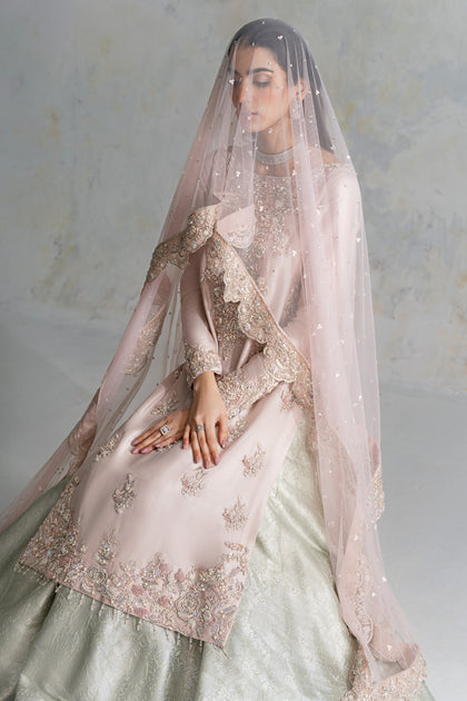 Mint and Blush Rose Bridal (D-08-B) – Ammara Khan