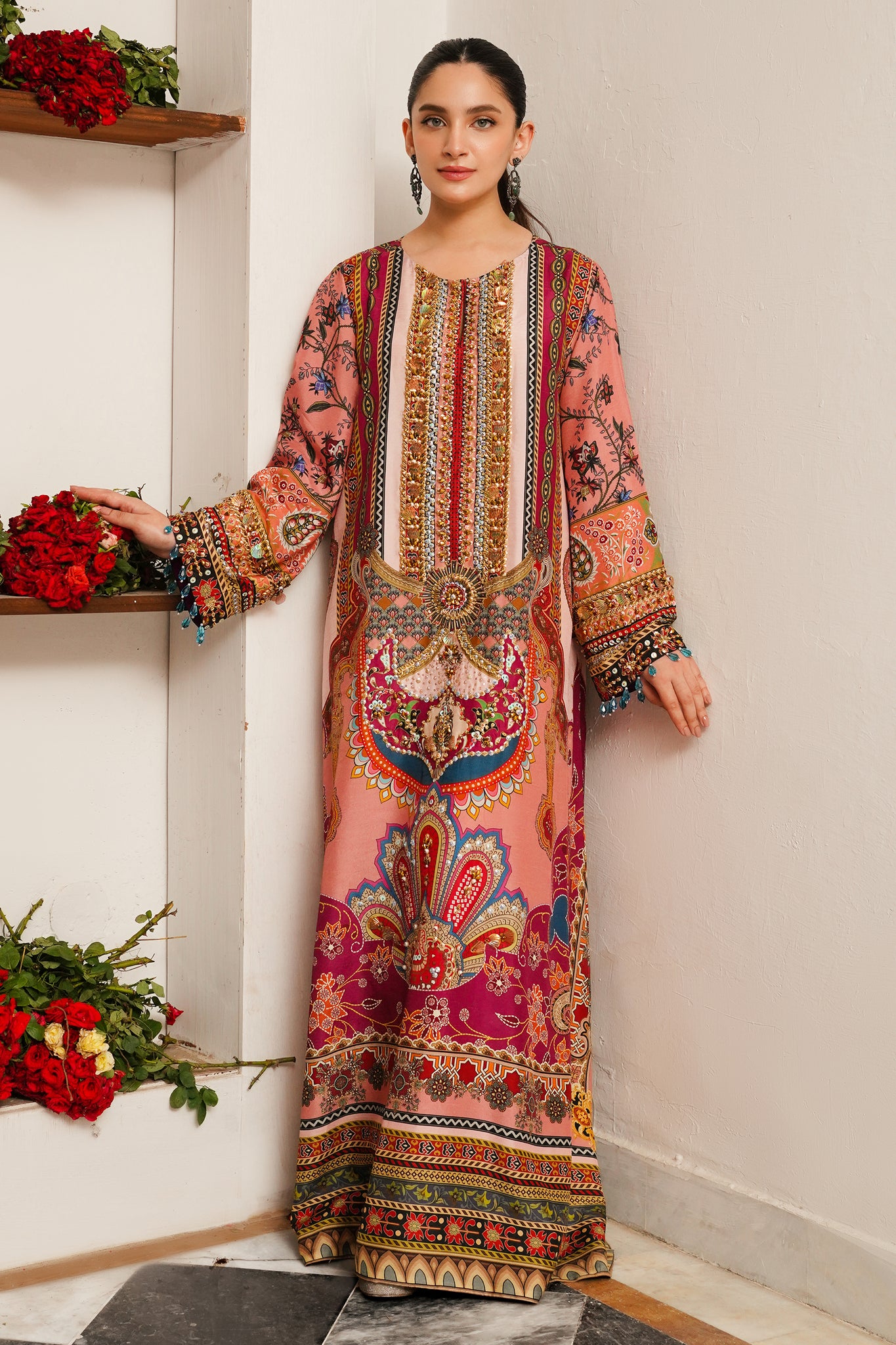 Luxury Kaftan Dresses Design in Pakistan – Ammara Khan