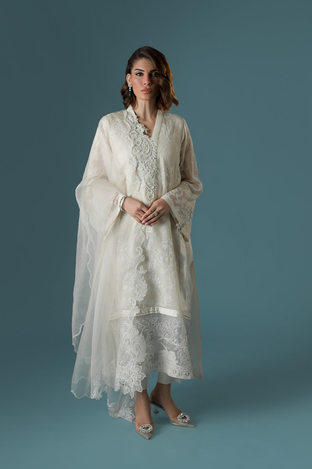 Chandni Rani Long Kurta Set (D-11) – Ammara Khan